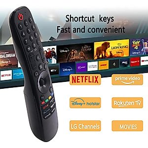 New Replacement MR21GA LG Magic Remote Control for LG Smart TV Remote with Pointer Function and Netflix Prime Video Disney+ LG Channels Buttonss [NO Voice Function]
