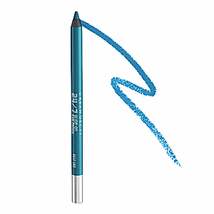 URBAN DECAY 24/7 Glide-On Waterproof Eyeliner Pencil (Deep End - Teal Blue Shimmer), Smudge-Proof, Transfer-proof, Long-lasting Colored Eye Liners, Hydrating Vitamin E, Cruelty-free - 0.04 oz