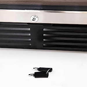 Avanti WCR506SS WCR506 Wine Cooler, 50 Bottle Capacity, in Stainless Steel with Wood Accent Shelving, Black