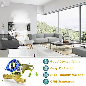 4040 Humidifier Water Solenoid Valve,24 Volts Humidifier Solenoid Valve Fit for Aprilaire Humidifier 240 400 500 600 700 B2015-S85 B2017-S85 etc by Cenipar