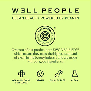 Well People Bio Powder Foundation, Lightweight & Hydrating Foundation For Perfecting & Smoothing Skin, Semi-Matte Finish, Vegan & Cruelty-free, 3W