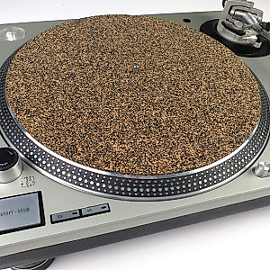 Turntable Mat Slipmat Cork and Rubber (Diameter: 30cm/11.8in Thickness: 3mm 1/16in) Vinyl Record Improve Sound Quality Reduce Vibrations Absorb Resonances DIY Upgrade Platter - Unihom