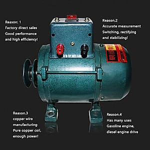 1000W/1800W/2200W Household Pure Copper Wire Permanent Magnet Generator Permanent Magnet Brushless Generator 220V Voltage Stable Frequency Household Pure Copper Wire (Color : 2200w) (Color : 1000w)