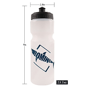 ROMING Bicycle Bulk Water Bottles BPA Free Plastic Bottles，3PCS Squeeze Water Bottle Wide Mouth Lid Water Jug Push/Pull Cap, Sports 24oz Mountain Bike Water Bottles for Bicycles,Fitness,Cycling.