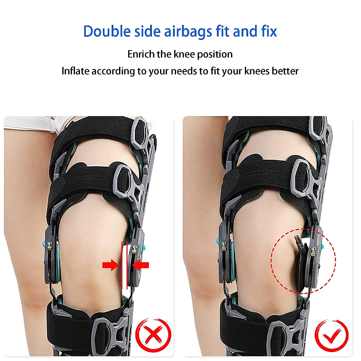 Hinged ROM Knee Brace Recovery Stabilization for ACL PCL MCL OSTE Arthritis Joint Injuries and Orthopedic Rehab Orthosis Stabilizer for Women and Men Fits Right or Left Leg