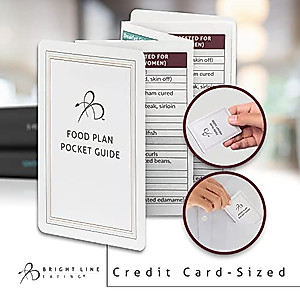 Bright Line Eating Magnetic Meal Plan & Food Plan Pocket Guide – Meal Planner Magnetic Sheet for Quick & Easy Meal Planning – Meal Plan Pocket Guide for On-The-Go Healthy Eating