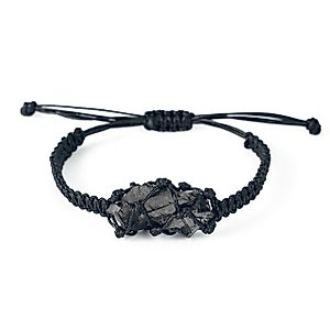 Karelian Heritage Elite Shungite Stone Protection Bracelet | Macrame Handmade Jewelry with Noble Shungite Stone | Protective Powerful Mineral Shield | Spiritual Healing Root Chakra Balance SB29