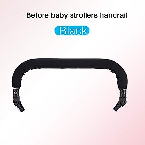 QWERT Cozy Stroll Handle Extension Bar - Universal Fit for Strollers, Jogging Strollers and Umbrella Strollers - Quick and Easy to Use, Handlebars Armrest Bumper Bar