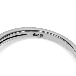 Silvershake 1.18ct. Natural African Amethyst 925 Sterling Silver Celtic Knot Solitaire Ring Size 9