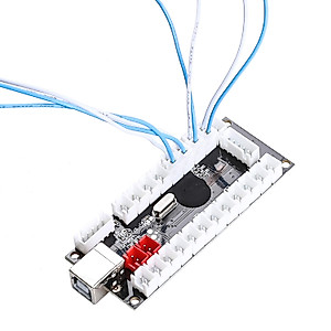 Reyann Zero Delay Arcade USB Encoder Pc to Joystick for Mame Jamma & Other Pc Fighting Games for American Style Arcade Joystick & HAPP Style Arcade Buttons