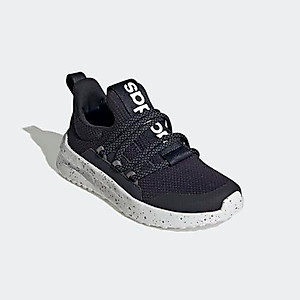 adidas Lite Racer Adapt 5.0 Running Shoe, Ink/Shadow Navy/White, 2 US Unisex Little Kid
