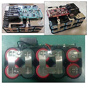 Laipuduo 18V 5.0Ah 4.0Ah 3.0Ah Replacement Battery Plastic Case for Milwaukee 18V M18 M18B 48-11-1820 48-11-185048-11-1828 48-11-10 Li-ion Battery Cover Part