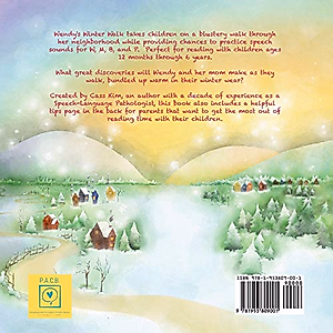 Wendy's Winter Walk: Speech Sounds W, M, P, B (Phonological and Articulation Children's Books)