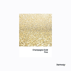 Hemway Glitter Grout Additive add Sparkle to Mosaic Tiles, Bathrooms, Wet Rooms, Kitchens, Tiled Based Rooms and Cement Based Grouts 100g / 3.5oz - Champagne Gold