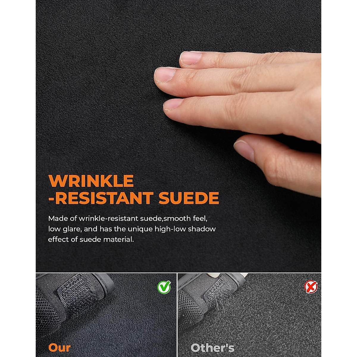 ISSYAUTO Dashboard Cover Mat Dash Cover Compatible with 2010-2018 Ram 1500 2500 3500 & 2019-2024 Ram 1500 Classic Model, Dash Board Protector Cover