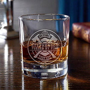 Eastham Firefighter Personalized Whiskey Glass (Custom Product)