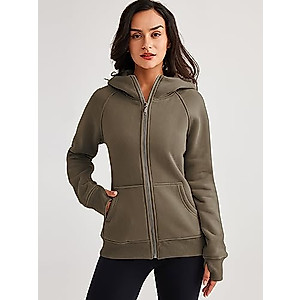 Trendy Queen Womens Fleece Jackets Full Zip Sweatshirts Oversized Hoodies Long Sleeve Sweaters With Pockets Winter Fall Outfits Y2k Fashion Teen Girls Clothes