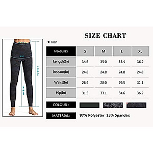 Dragon Fit Compression Yoga Pants Power Stretch Workout Leggings with High Waist Tummy Control (Small, Ankle-Camo)