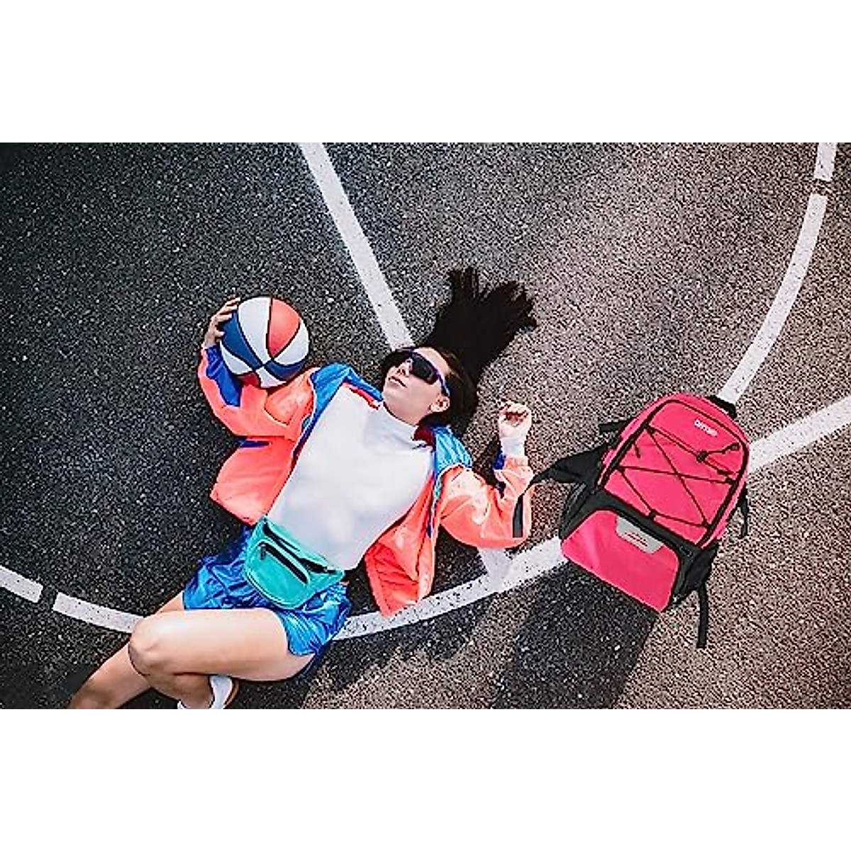 DAFISKY Basketball Backpack with Ball Compartment – Large Basketball Bag with Shoes compartment Sports Equipment Bag for Soccer Ball,Volleyball,Gym,Outdoor,Travel(pink)