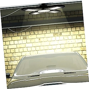 HOMSFOU 1pc Garage Light Garage Ceiling Light Garage Lamp Light for Garage LED Ceiling Light Garage LED Light Garage Warehouse Light Aluminum Black