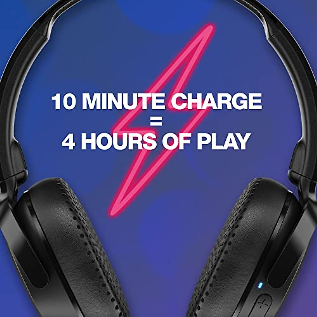 Skullcandy Riff 2 Wireless Headphones with Tile Finding Technology / 34 Hour Battery/Use with iPhone and Android/with Mic/Best for Music, Travel, and Gaming/Bluetooth Headphones - Black