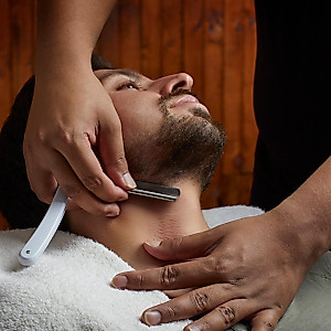 Union Razors SR2 Straight Edge Razor with White Handle