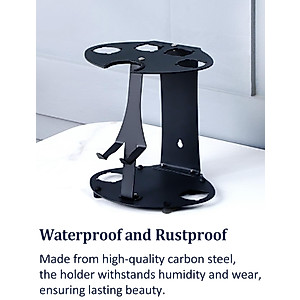 Nekuma Curling Iron Holder Attachments Compatible with Dyson Airwrap Organizer Stand on Desktop, Hair Wrap Storage Rack Accessories Wall Mounted for home/Bathroom