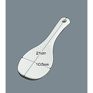 Non-Stick Sushi Rice Paddle with Suction Holder, 2.50" x 3.50" (Scoope Wide) x 7.75 Inches (Total Paddle Long)