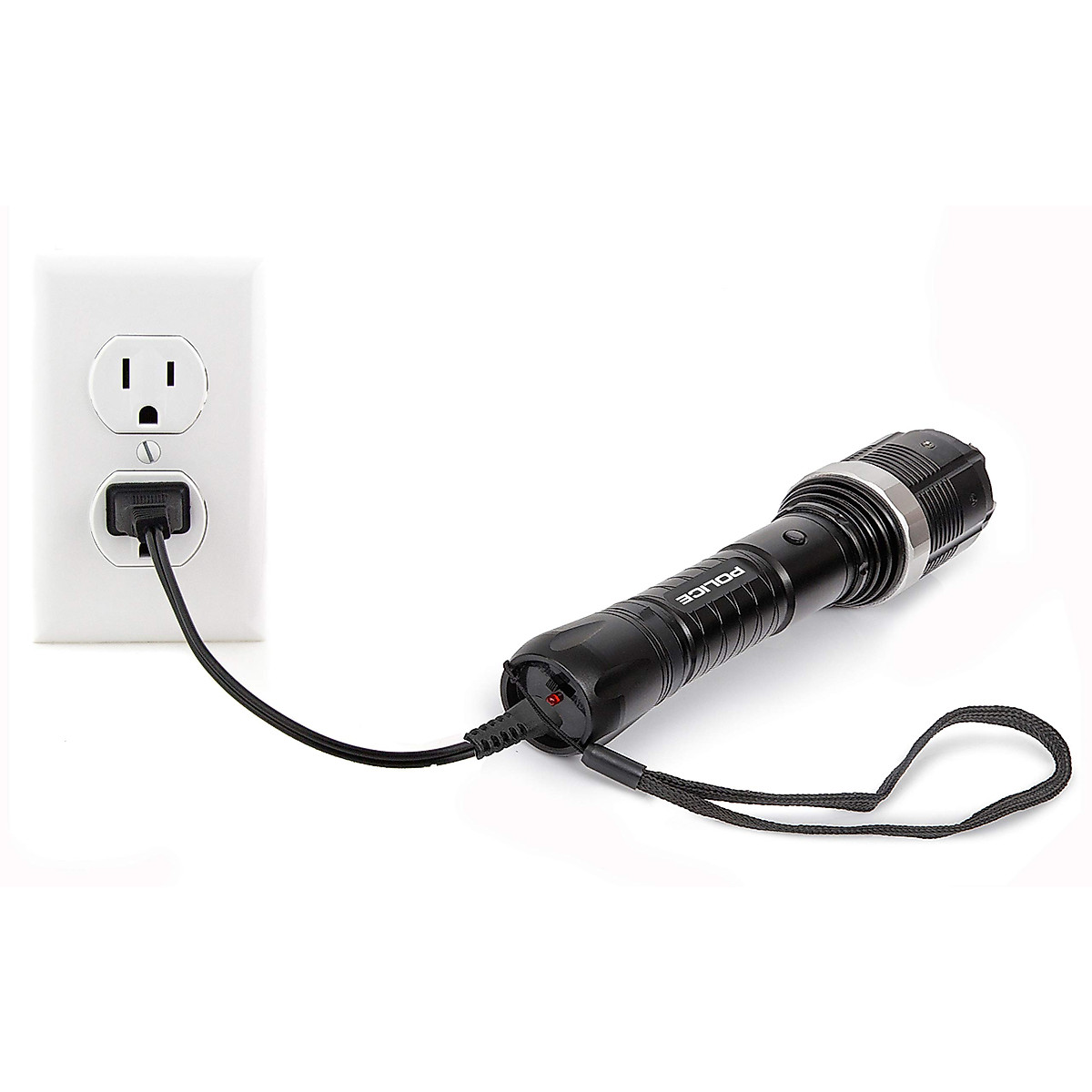 POLICE Stun Gun 8800 - Max Volt Rechargeable with LED Tactical Flashlight