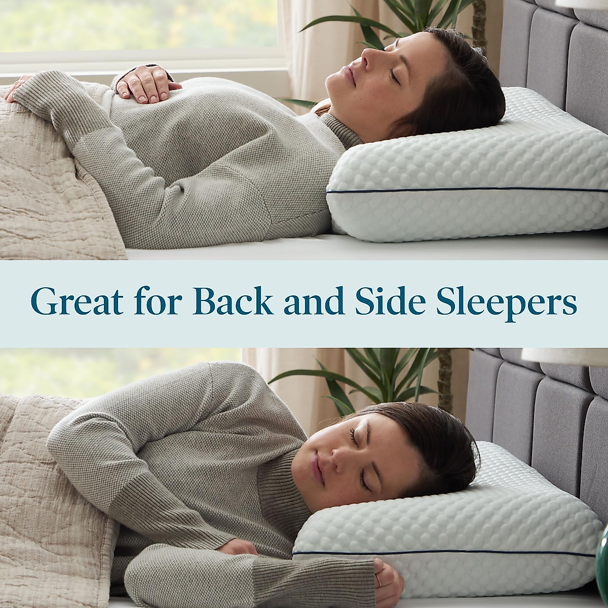 WEEKENDER Gel Memory Foam Pillow - King Size - 1-Pack - Medium Plush Feel - Neck & Shoulder Support - For Back, Side, & Stomach Sleepers - Home, Hotel, & Hospital Essentials