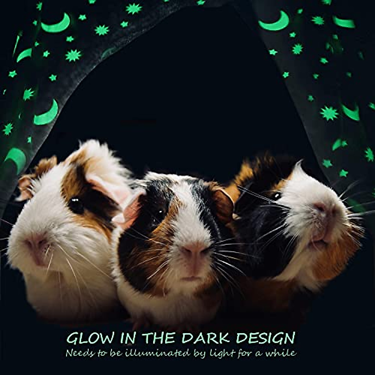 LeerKing Luminous Rat Hammock Bed Ferret Rodent Hammock Bed Hideout Cage Accessories Toy Bed for Guinea Pig Chinchilla Hedgehog Sugar Glider