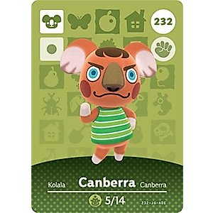 Canberra - Nintendo Animal Crossing Happy Home Designer Amiibo Card - 232
