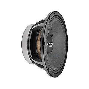 PRV AUDIO 8 Inch Midrange Speaker 8MR600X, 600 Watts Program Power, 8 Ohm, 2 in Dual Layer Voice Coil, 300 Watts RMS Pro Audio Speaker (Single)