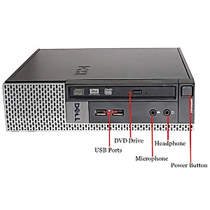 Dell OptiPlex 7010 USFF Computer Desktop PC, Intel i5 3.2GHz, 8GB Ram, 120GB SSD Drive, WiFi & Bluetooth, Wireless Keyboard and Mouse, Windows 10 Pro (Renewed)