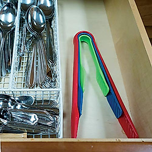 Norpro , 10" x 8" x 6", Multi Colored Set of Tongs