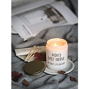 Gifts for Mom from Daughter and Son, Mom’s Last Nerve, Oh Look It's on Fire Candle, Mom Gift, Mother’s Day Birthday Christmas Thanksgiving Day Gift for Mom