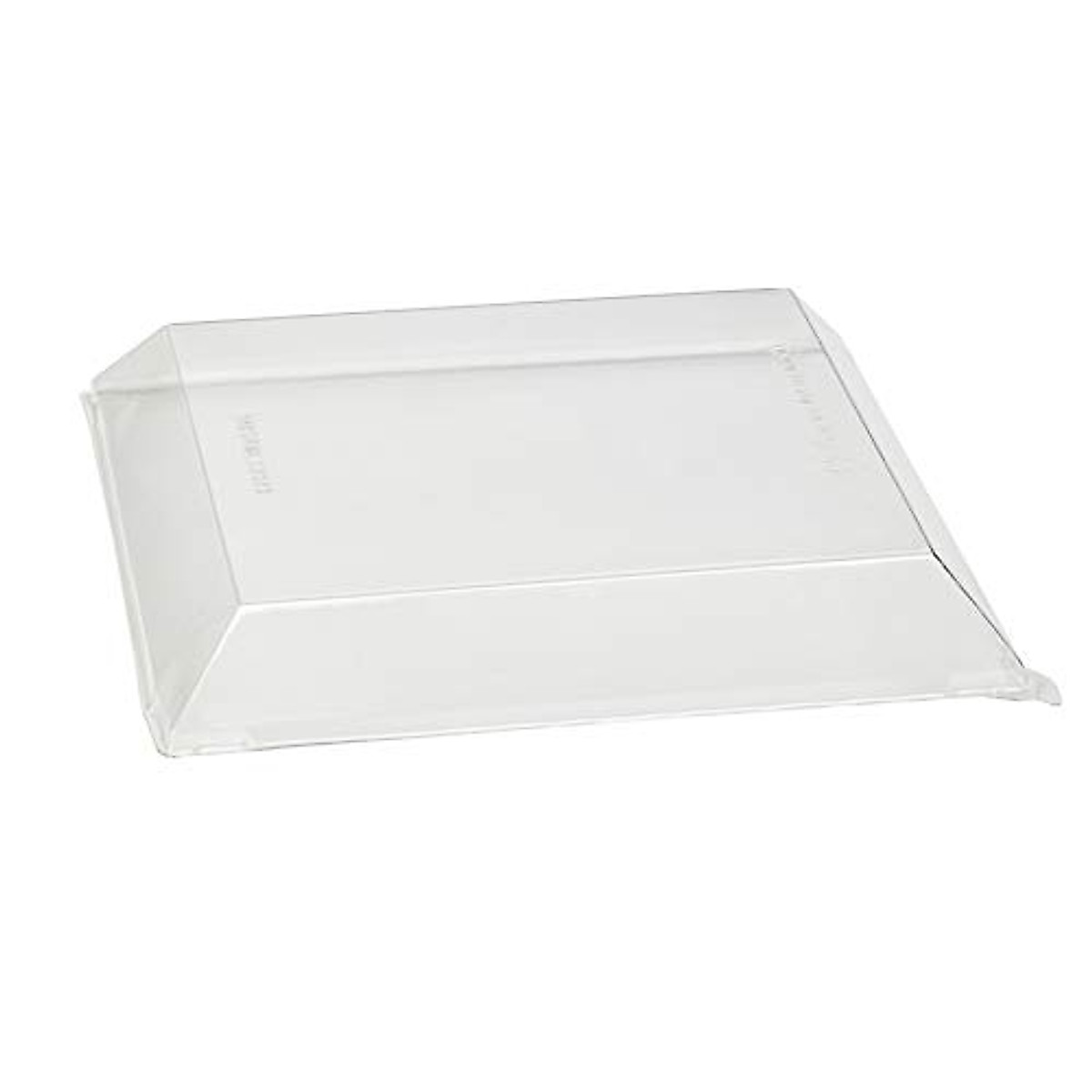 PacknWood 210SAMBQ2323 - Serving Plastic Trays with lids - Plastic Serving Tray lid Cover - Tray Cover lids - Plastic Clear Tray lids -Plastic Clear Tray lids- (9" x 9") - (Case of 100)