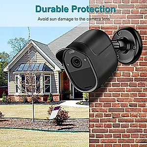 CaseBot Silicone Skins Compatible with Arlo Essential Spotlight Camera, Durable and Weatherproof Protective Silicone Case Cover (Black, 3 Packs)