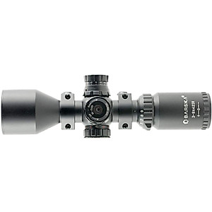 BARSKA 3-9x42 Contour Riflescope IR Mil-Dot Riflescope , Black