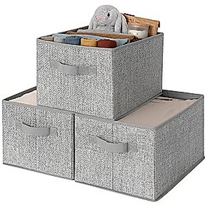 GRANNY SAYS Bundle of 3-Pack Extra Large Rectangle Storage Bins & 3-Pack Large Rectangle Closet Storage Bins