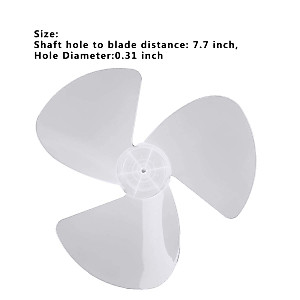 iEFiEL Plastic Fan Blade 3 Leaves for Standing Pedestal Fan Table Fanner General Accessories 16 Inch