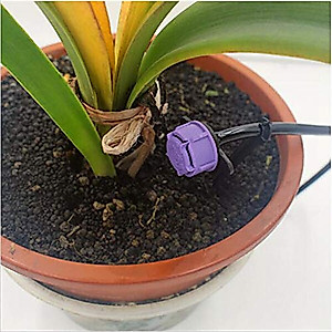 Koleso 20pcs/lot Purple Pressure Compensation 4mm Barbed Dripper P Material Greenhouse Water-saving Irrigation-15171
