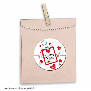 Nursing School Graduation Nurse Appreciation Themed Sticker Labels, 40 2" Party Circle Stickers by AmandaCreation, Great for Party Favors, Envelope Seals & Goodie Bags