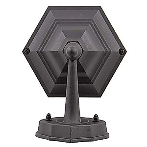 Noble Home Porch Light Outdoor Wall Lantern | LED Lamp Fixture for Outside of House, Garage, Patio and Home Exterior | Black Sconce with Clear Glass, Wet Rated