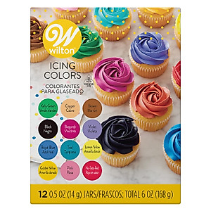 Wilton Icing Colors 12-Piece Gel Food Coloring Set
