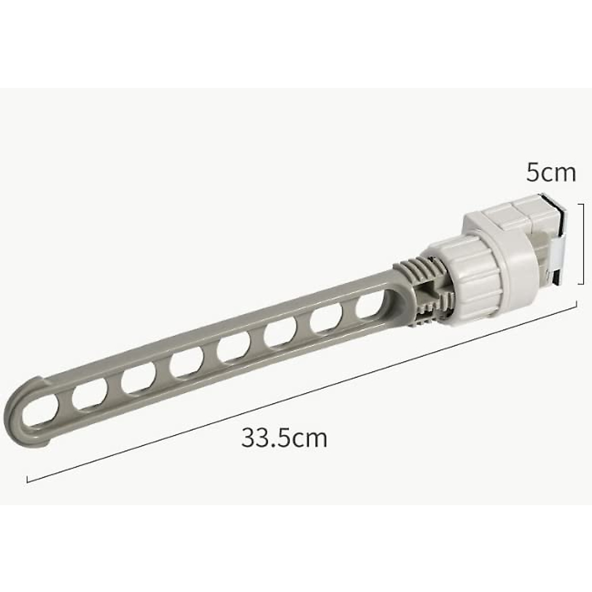 Window Frame Clothes Hanging Rack Adjustable Home Accessories for Clothes Stand Portable 8-Holes Drying Rack (Grey)