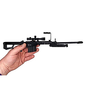 GoatGuns Miniature .50 Cal Barrett 82A1 Model in Black | 1:3 Scale Die Cast Metal