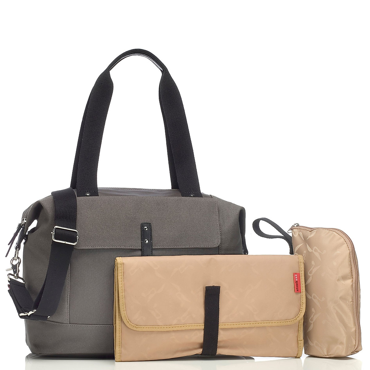 Storksak Jude Convertible Backpack Diaper Bag, Charcoal