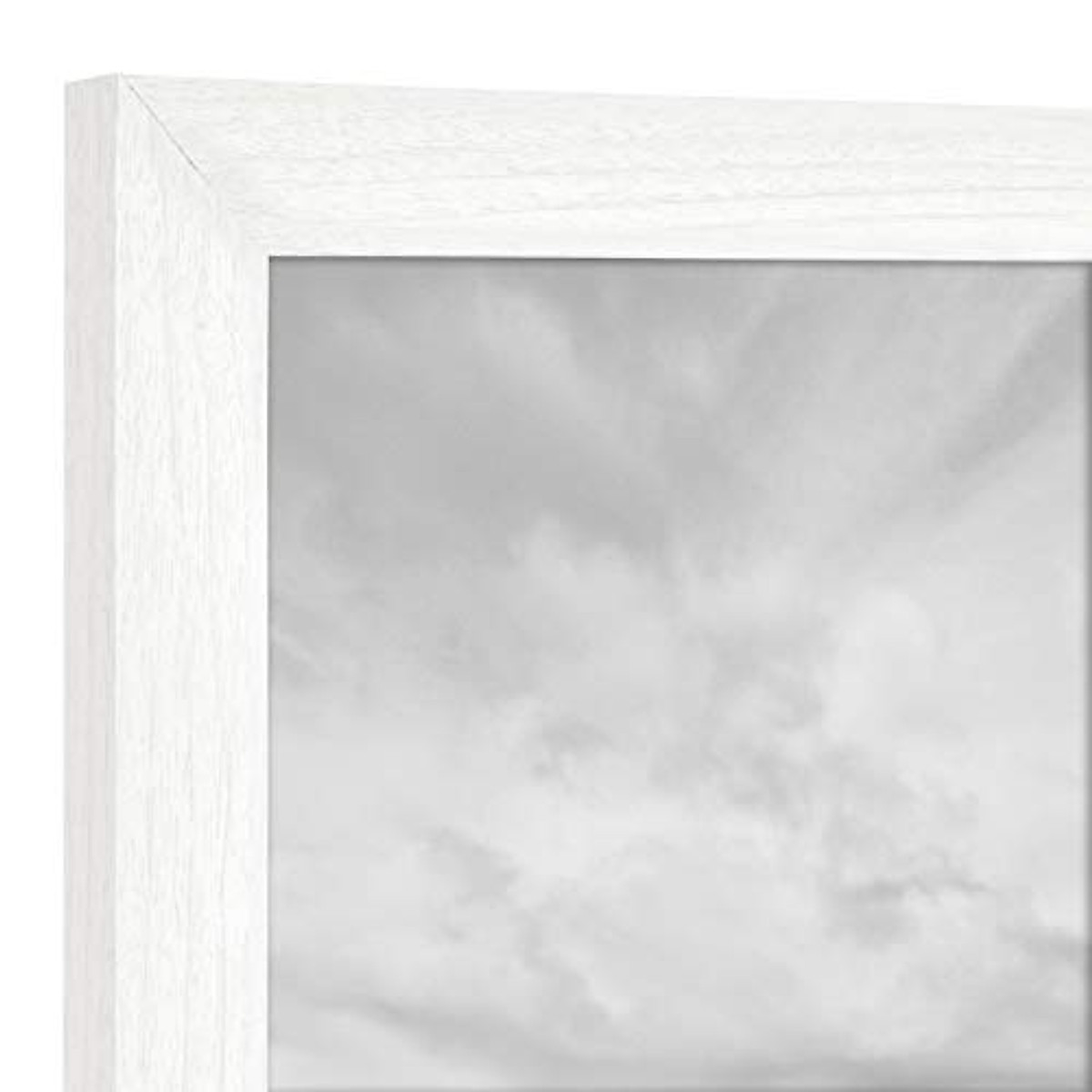 MCS Studio Gallery 16x24 Poster Frame White Woodgrain, Vertical & Horizontal Wall Hanging Large Picture Frame for Photos, Posters & Art Prints (2-Pack)