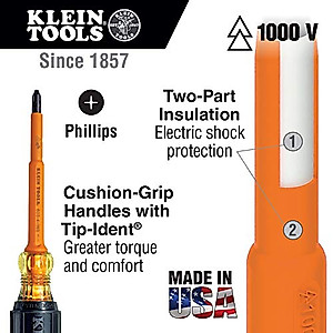 Klein Tools 33527 General Purpose Insulated Tool Kit, 1000-Volt Rated, Comes in Custom 3-Pallet Lockable Case, 22-Piece